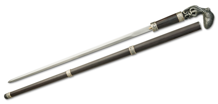 Damascus Octopus Cane Sword - Wood Shaft | Exquisite Design – Dragon ...