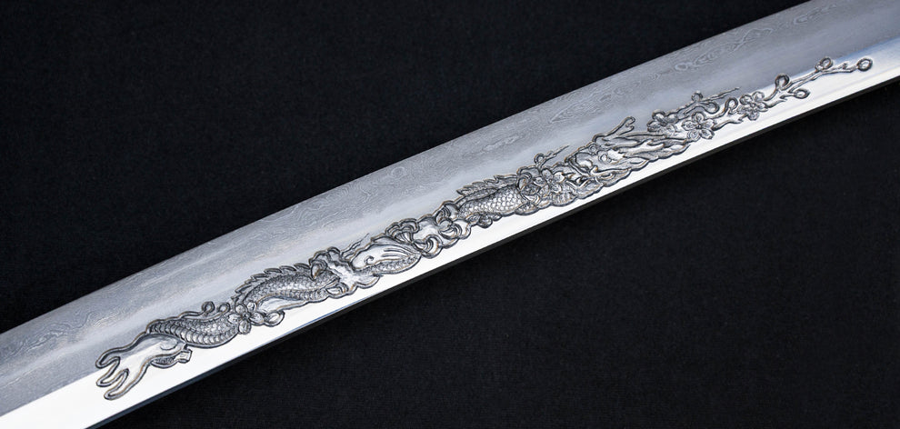 Kinryu Folded Steel Katana - Exquisite Craftsmanship – Dragon King Swords
